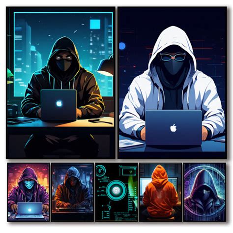 A4 Sized Poster Hacking Hacker Wall Posters Pvc Framed Wall Decors Daraz Lk