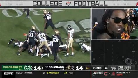 Fumble And Fight Breaks Out While Espn Was Interviewing Rapper Offset During Colorado Colorado St