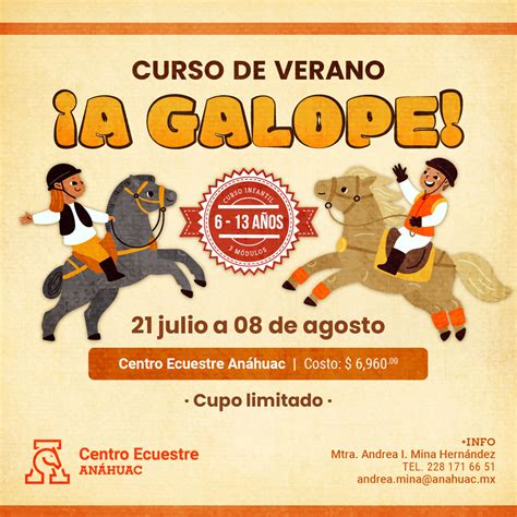 Curso De Verano ¡a Galope Universidad Anáhuac Veracruz