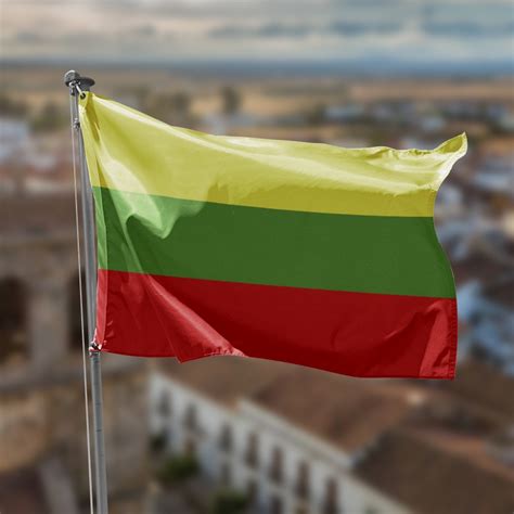 Bandera De Lituania De Tela Fuerte