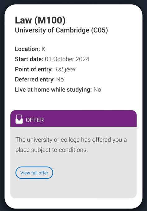 Im Delighted To Announce That Ive Received An Offer To Read Law At Kings College Cambridge
