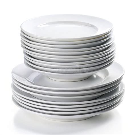Stack Of Plates Isolated Stock Illustration Illustration Of Ceramic