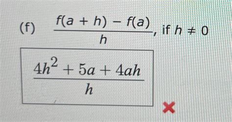 Solved Consider The Following Function F A Find The