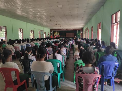 ငပုတောမြို့ အခြေခံပညာအထက်တန်းကျောင်း‌၌ မီးဘေးလုံခြုံရေး အသိပညာပေး ဟောပ