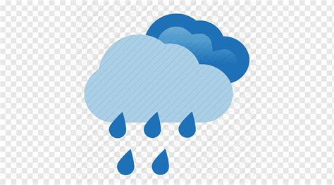 Nubes Azules Con Lluvia Lluvia Iconos De Computadora Nube Nube