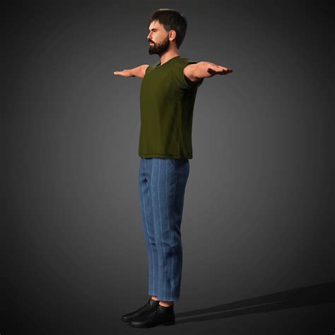 Tom Cullen Character Low Poly 3d Model By 3designer94