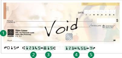 Specimen Cheque Desjardins