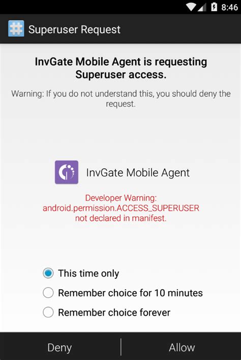 Removes Root Permission In Hardware · Issue 218 · Glpi Projectandroid Inventory Library · Github