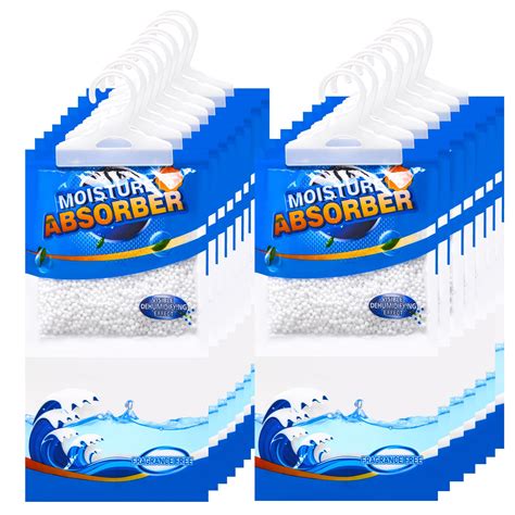 15 Pack Moisture Absorber Hanging Bags Fragrance Free Humidity Packs Hanging