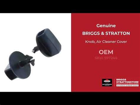 Briggs And Stratton Knob Air Cleaner Cover 597244 Genuine Part