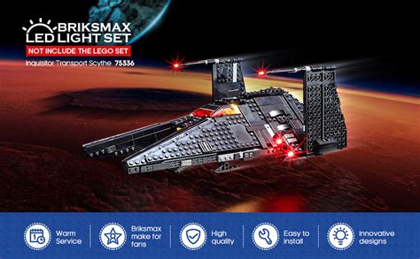 Briksmax Led Lighting Kit For Lego 75336 Inquisitor Transport Scythe Compatible With Lego Star