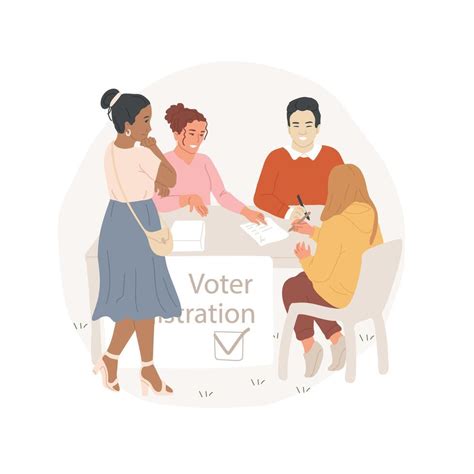 Voter Registration Drive Abstract Concept Illustration 50608331 Vector