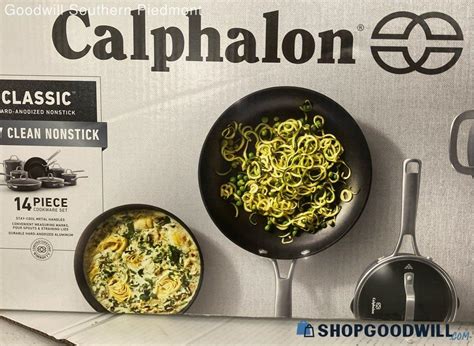 Calphalon Black Non Stick Tempered Glass Lidded Cookware Pots And Pans