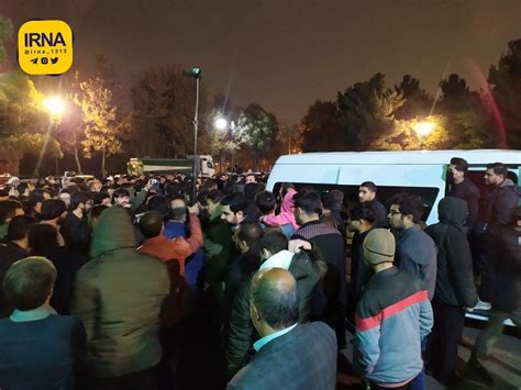 مراسم وداع با شهیدان دانیال رضا زاده و حسین زینال‌زاده دانشگاه فردوسی مشهد فیلم و تصاویر