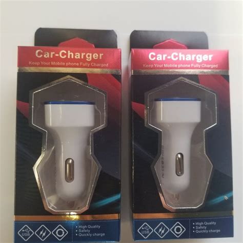 Fuggzy Cell Phones And Accessories Dual Port Usb Car Adaptor 2 Pack