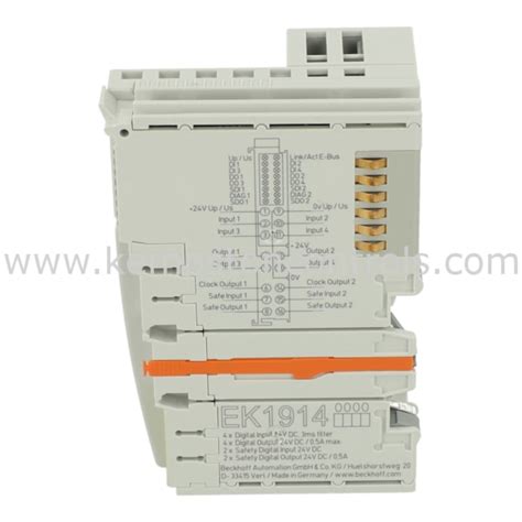 Beckhoff Ek1914 Beckhoff Ethercat Coupler With Standard Safety Ios