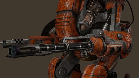 3d Model Dieselpunk Mech Gameready 3d Model Vr Ar Low Poly Cgtrader