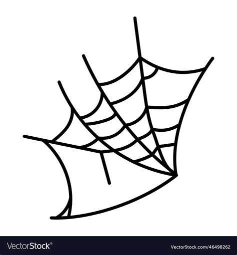 Araneae Silk Royalty Free Vector Image Vectorstock