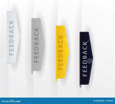 Luxury Feedback Buttons For Youre Website Stock Vector Illustration Of Card Communication