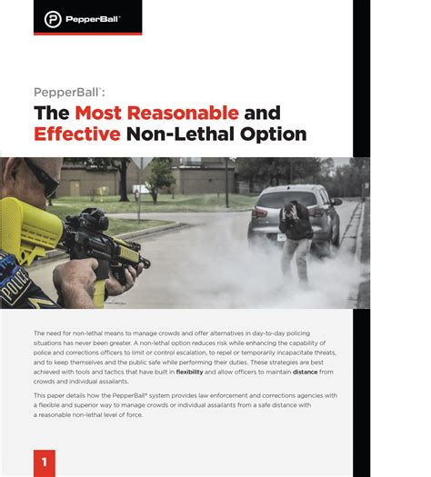 Most Effective Non Lethal Option Whitepaper Pepperball