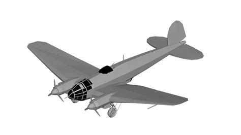 3d Heinkel He 111 Model Turbosquid 1987363