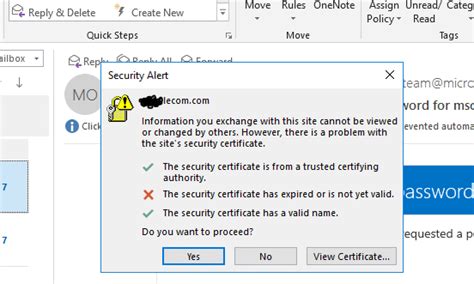 Outlook 2016 Pulling The Wrong Security Certificate Software