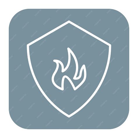 Premium Vector Fire Safety Icon