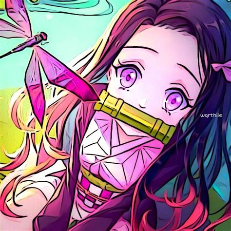 𖥻 Nezuko Kamado Icon Anime Demon Anime Demon