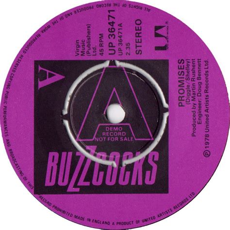 Buzzcocks Promises Vinyl 7 45 Rpm 2 More 1978 R2545702 Discogs