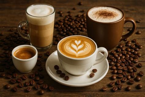 Assorted Coffee Beverages On Table Free Photo Rawpixel
