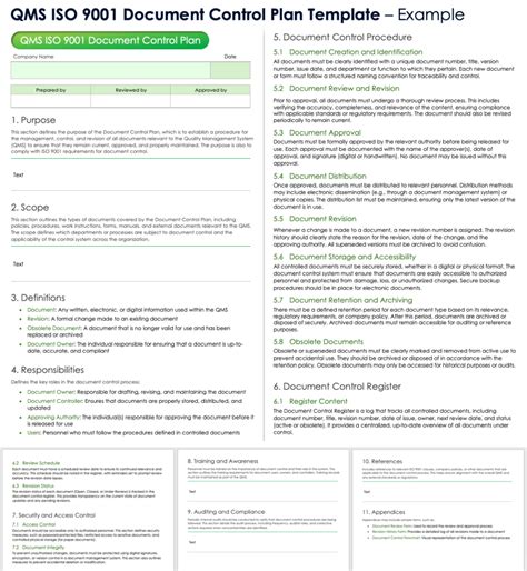 Free Document Control Templates Plans Registers And Logs