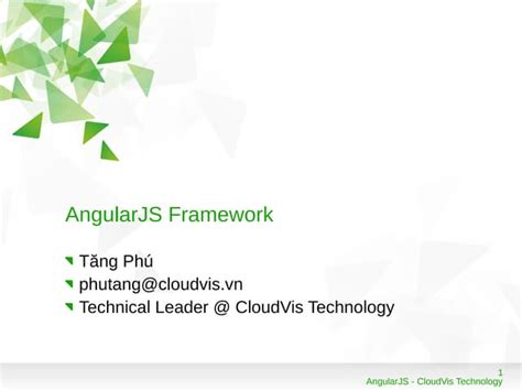 Angularjs Framework Ppt