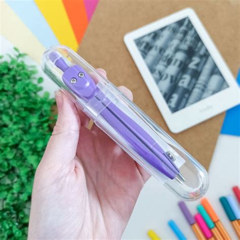 Compasso Escolar Metálico Neon Brw Papelaria Brink Lar