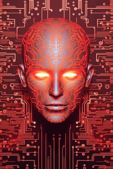 Premium Ai Image Red Artificial Intelligence Concept Art Generative Ai