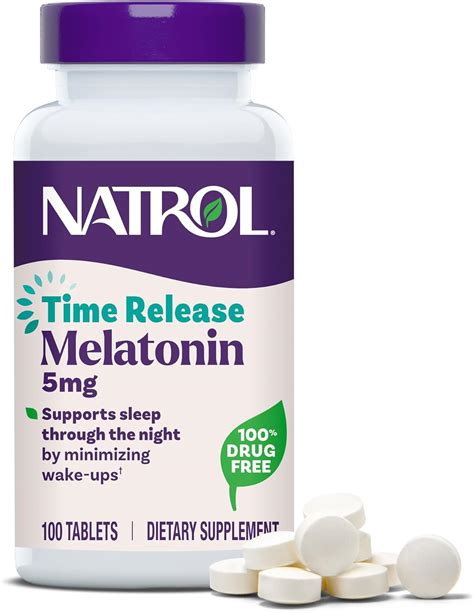 Natrol Melatonin 5 Mg Time Release Nighttime Sleep Aid