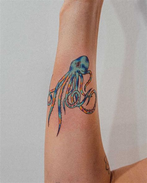 Watercolor Tattoo Octopus