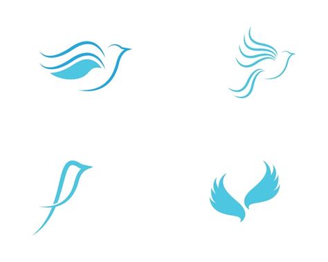 Premium Vector Bird Wing Dove Icon Template Vector Illustration