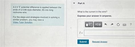 Solved A 25 V Potential Difference Is Applied Between The