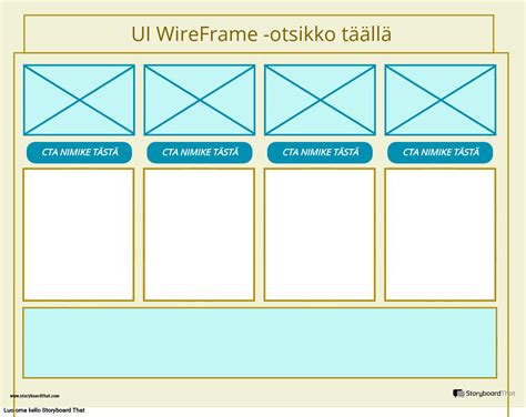 Yrityksen Käyttöliittymän Wireframe Template 4
