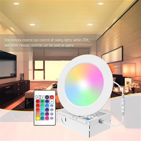 Esbaybulbs Led Recessed Lighting 4 Inch 5 Inch 10w Led Rgbw Recessed Lighting