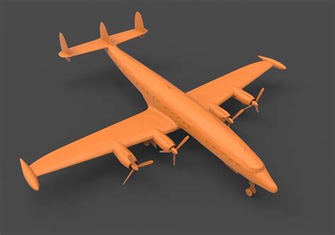 Lockheed Constellation 3d Model 3d Printable Cgtrader