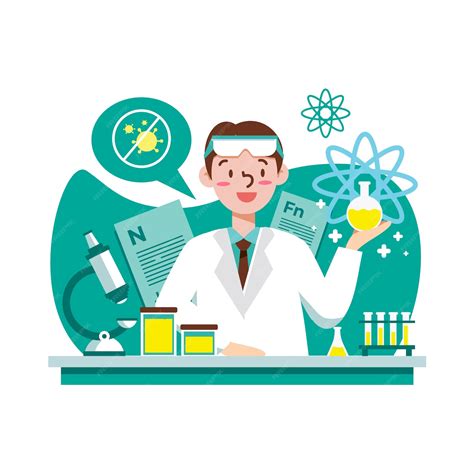 Científico Trabajando Vector Gratis
