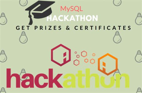 mysql hackathon with cash prizes and certificates