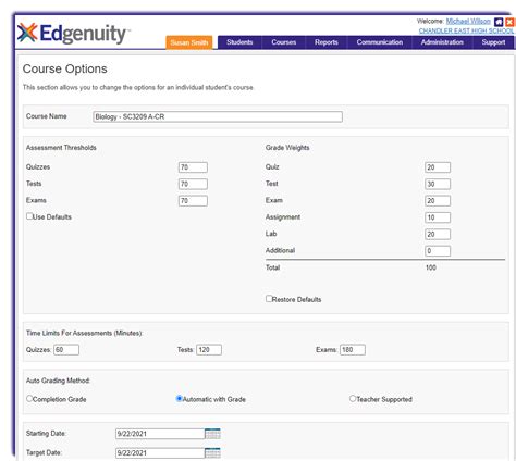 Using The Ses Accommodations In Imagine Edgenuity Is