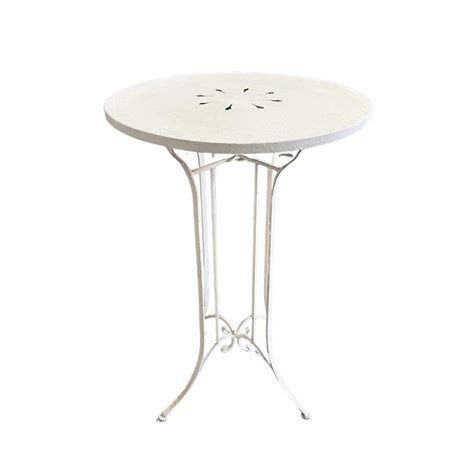 White Steel Foldable Cocktail Tables