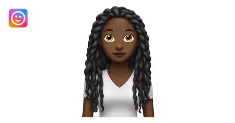 Black Girl With Locs Emoji Ai Emoji Generator