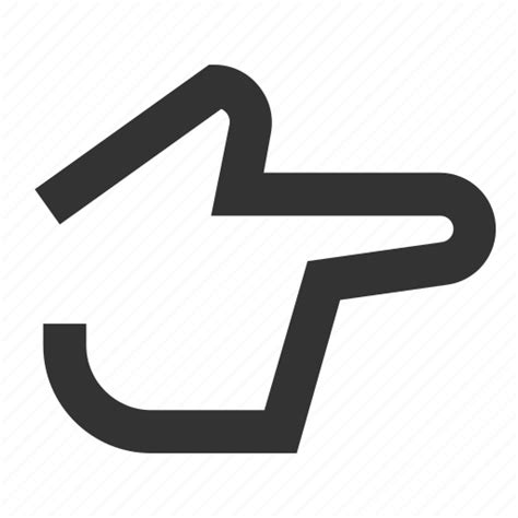 Forefinger Cursor Finger Right Icon Download On Iconfinder