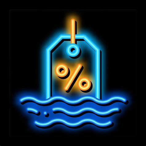Floating Interest Neon Glow Icon Illustration 19478954 Vector Art At