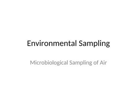 Air Sampling Devices Pptx