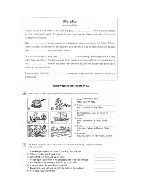Homework Conditionals 0 1 2 Pdf